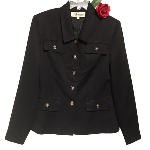 Hannah | Jackets & Coats | Real Vtg Military Style Jacket Metal Lion ...